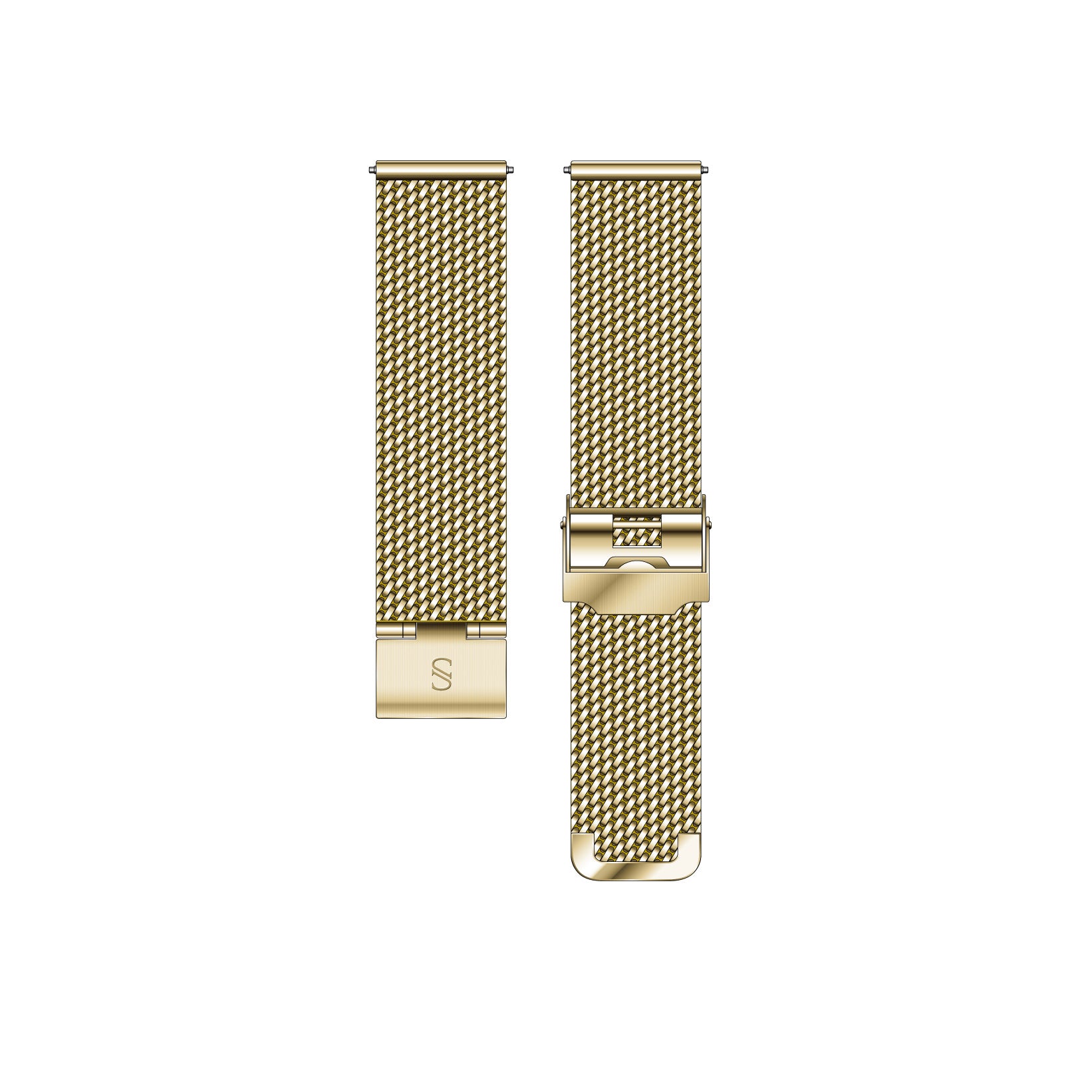 Gold Mesh Strap / 20mm – Shareholder Watches